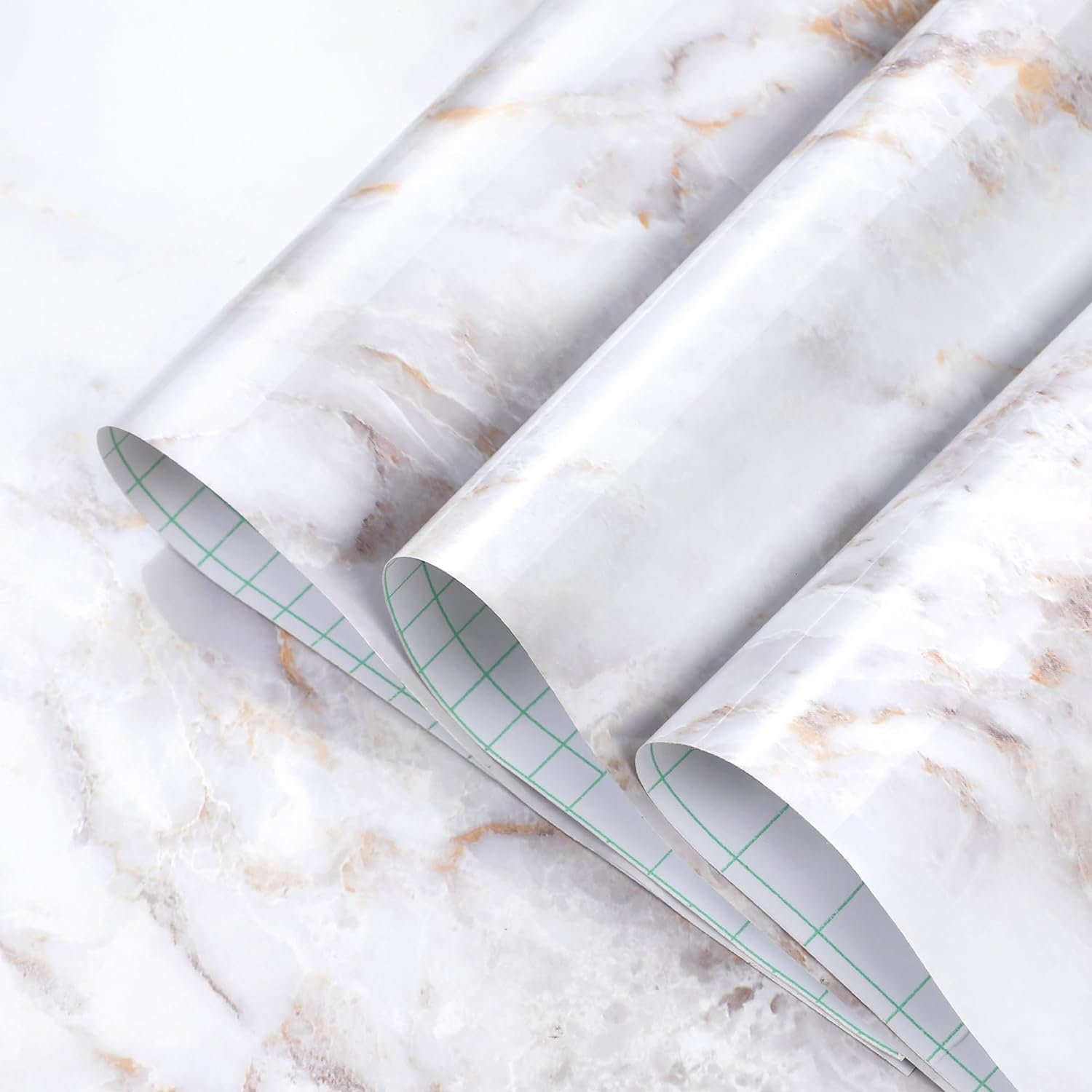 Amazon.com: Homein Marble Contact Paper 17.5"×196", Peel and Stick ...