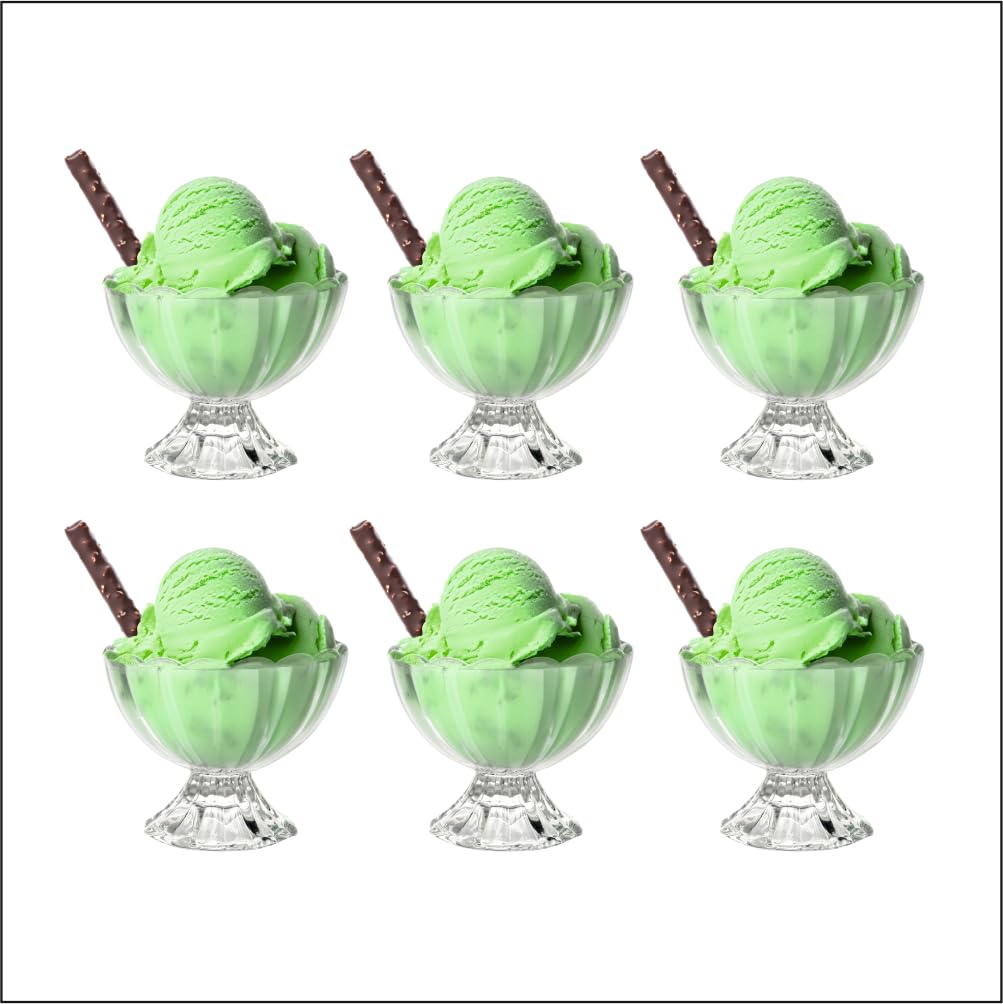 Buy Yera 125ml Glass Bowl Set - Perfect for Indulgent Treats, Set of 6 ...