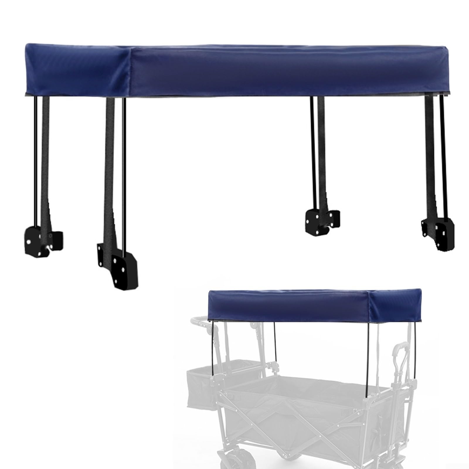 Alanmoship Wagon Trolley Cart Foldable Awning Canopy Waterproof Garden ...