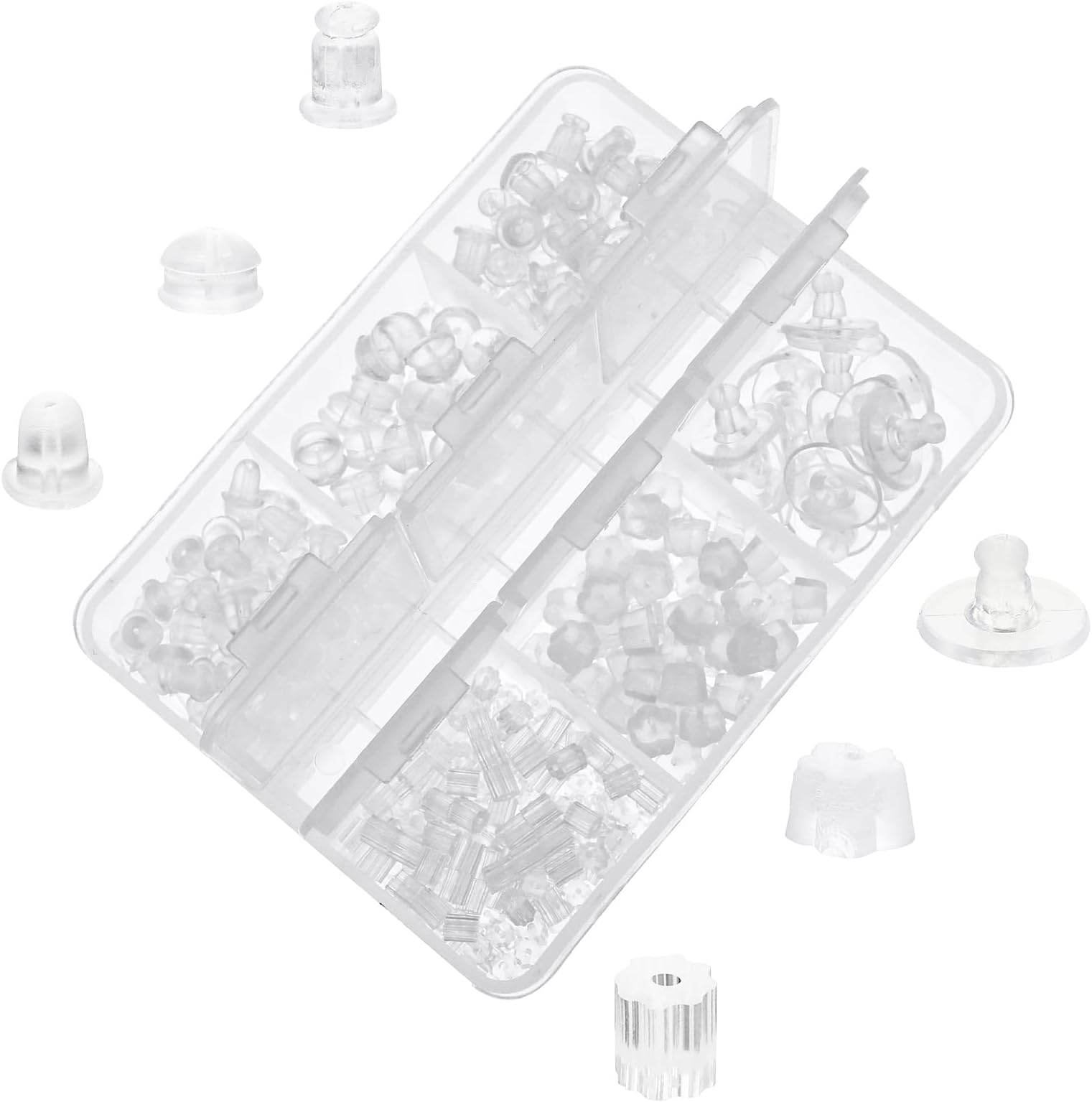 Amazon.com: Nkwuire 6 Styles Silicone Earring Backs for Studs, 600 Pcs ...