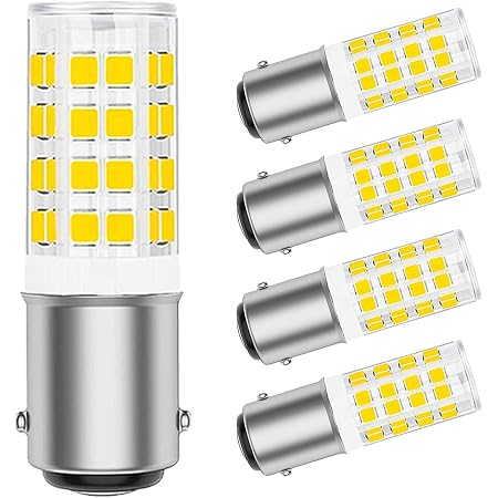 YKWCW [Pack of 5] BA15D LED Bulb, 4W Dimmable Sewing Machine Bulbs ...