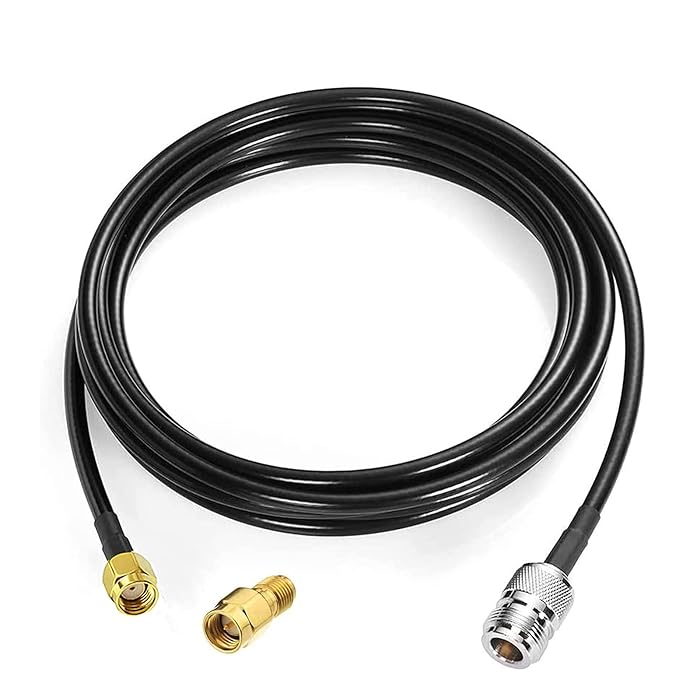 Buy N Type Female to RP-SMA Male SMA Male 5 Meter/16.4Feet KSR195 Low ...