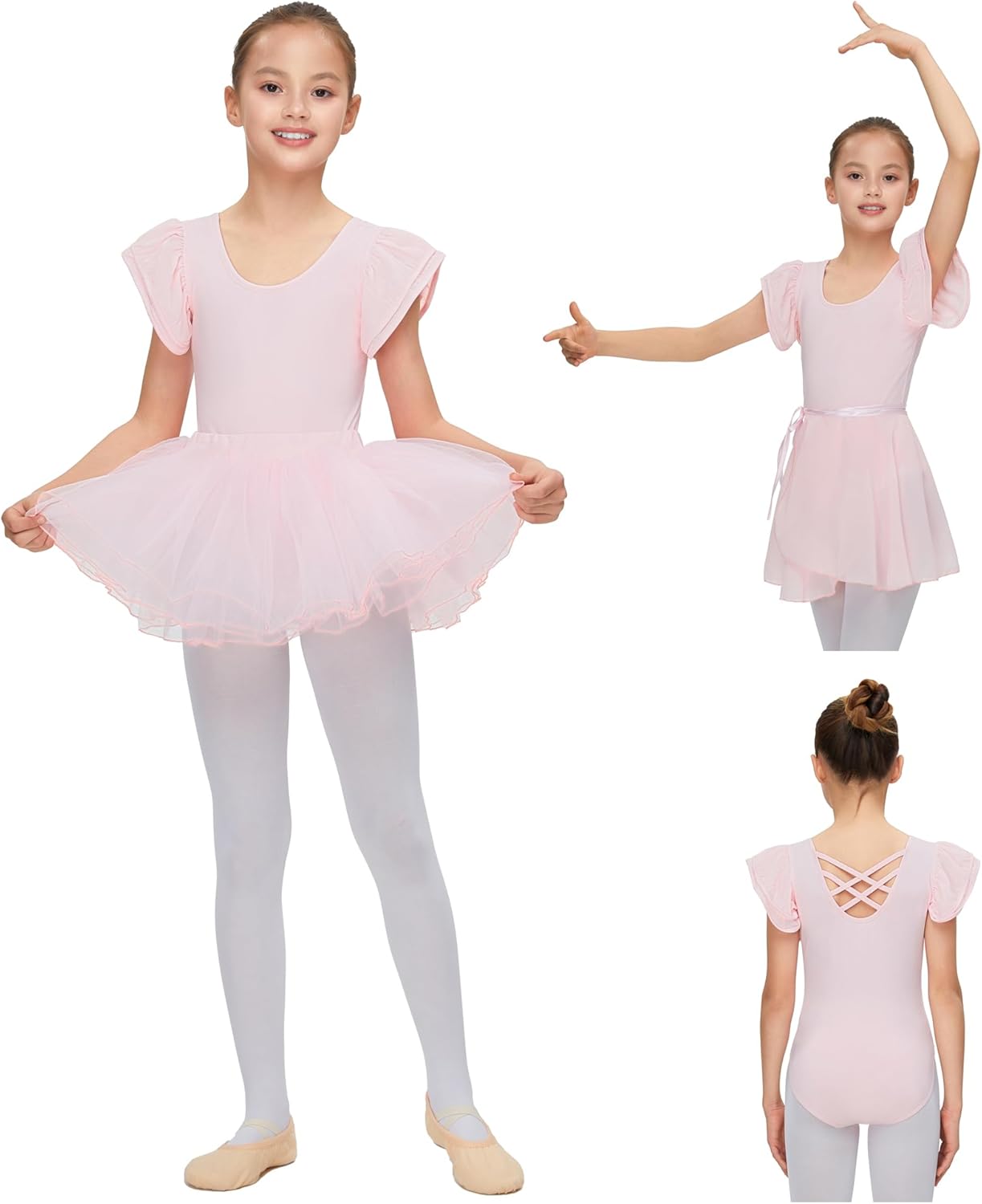 Amazon.com: ALHAVONE Toddler Girl Ballet Dance Dress Tutu Leotards with ...