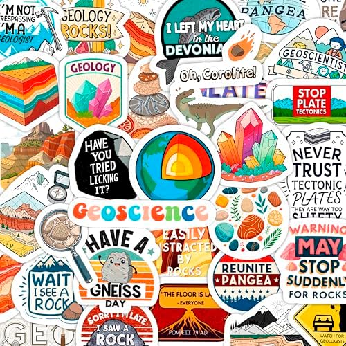 Amazon.com: 100Pcs Geology Stickers for Water Bottles, Geologist ...