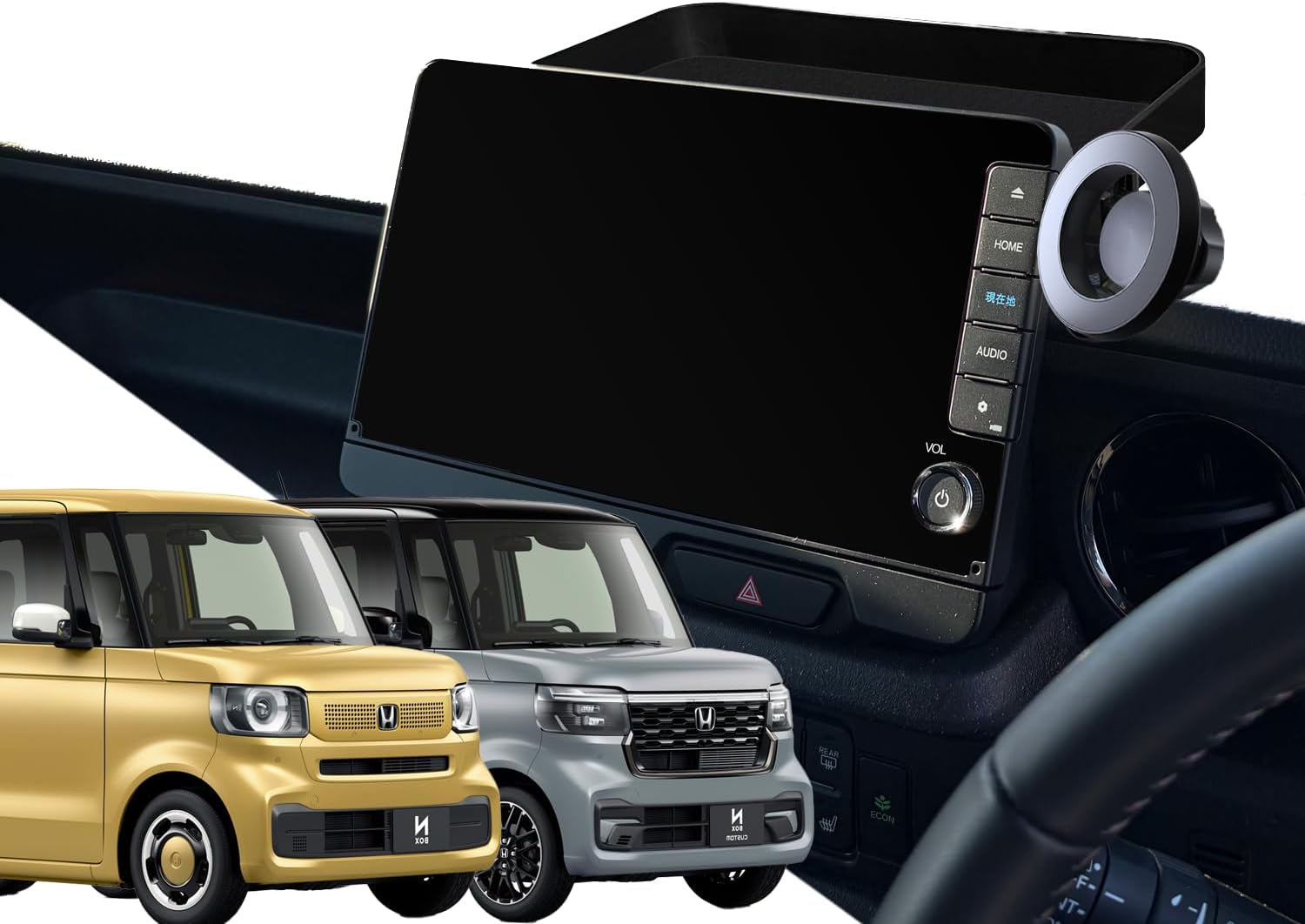 Amazon.co.jp: 【nbox スマホホルダー】oricarmes ホンダ nbox用スマホホルダー マグネット 片手操作 縦横向き可 n-box jf5 jf6 ダッシュボードトレイ ...