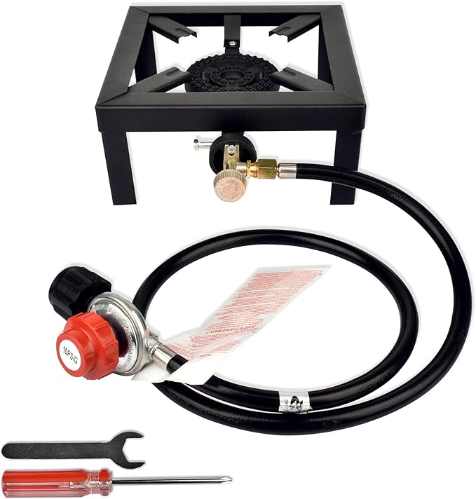 Amazon.com: Holwim Portable Single Burner Outdoor Gas Stove Propane ...