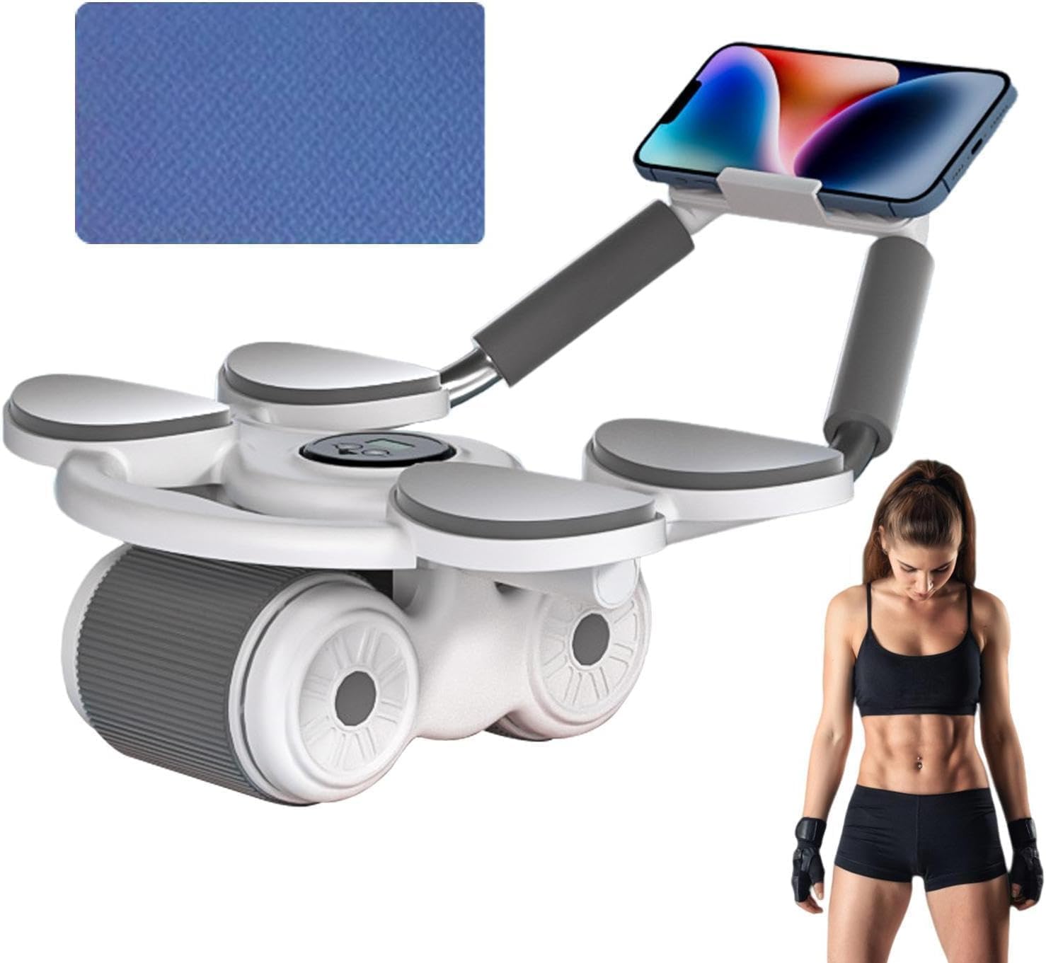 PROSFIA Basic Training Roller - Automatic Bounce Abdominal Wheel ...