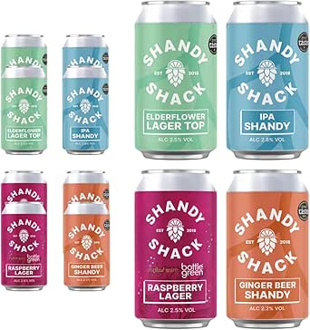 Shandy Shack | Summer Mixed Case 12 Cans of 330ml. 3 IPA Shandy, 3 ...