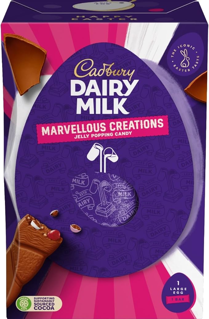 Cadbury Marvellous Creations Chocolate Easter Egg, 202g : Amazon.co.uk: Grocery