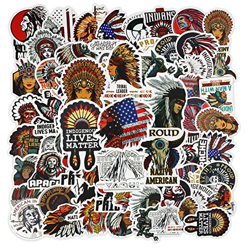 Snapklik.com : 100 Pcs Native American Stickers Indian Stickers Pack ...