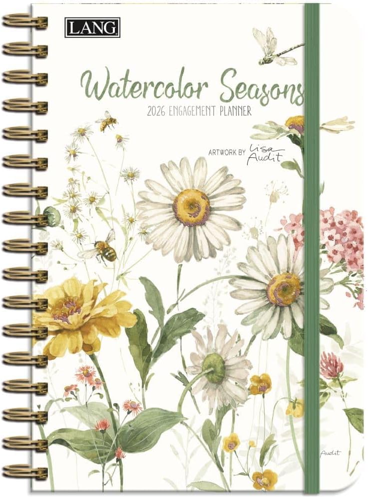 Amazon.com : Lang Companies, Watercolor Seasons 2026 Planner, 6.5'' X 9 ...