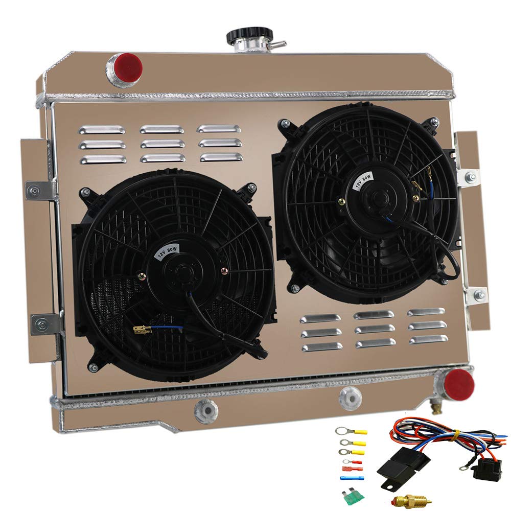 Amazon.com: ALLOYWORKS 4 Row Radiator For 1972-1986 Jeep CJ5 CJ6 CJ7 CJ ...