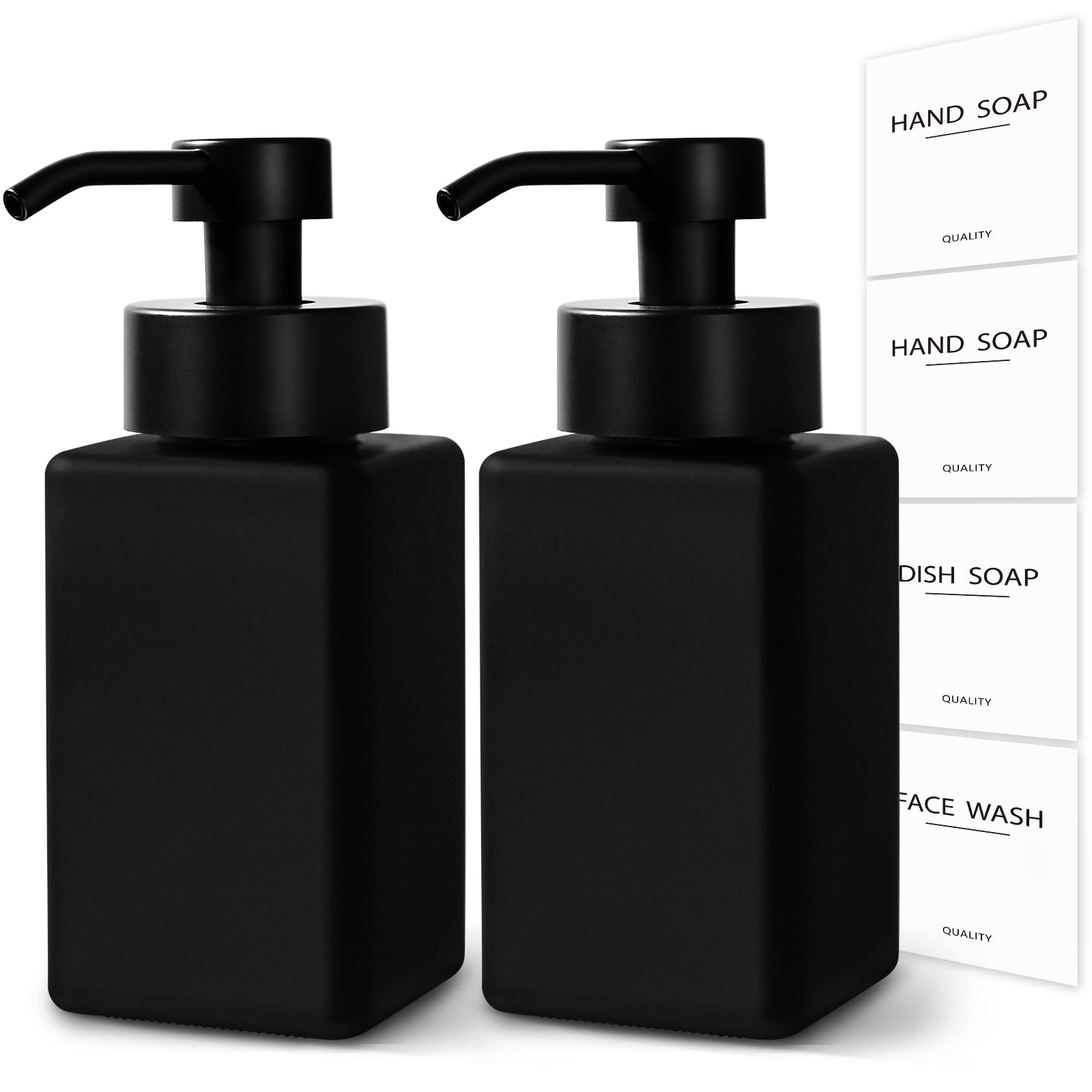 Amazon.com: ALPIRIRAL Black Foaming Hand Soap Dispenser, 12oz/350ml ...