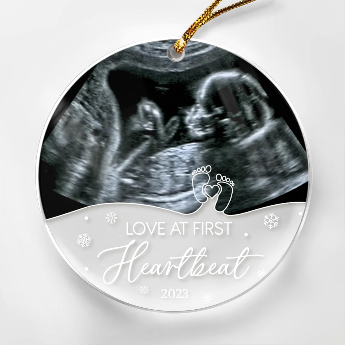 Amazon.com: Personalized Bumps First Christmas Acrylic Ornaments ...