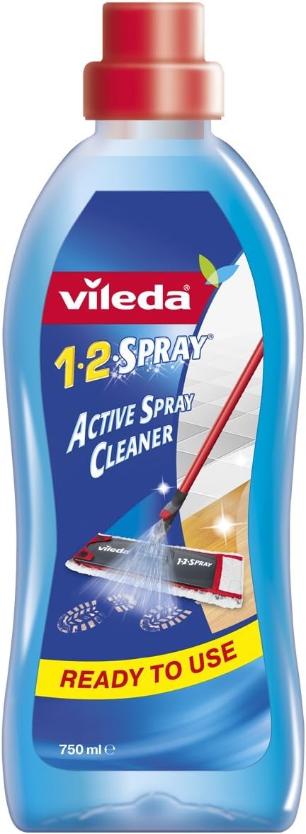 Vileda Floor Cleaning Liquid for 1-2 Spray Mop, 750 ml : Amazon.co.uk ...