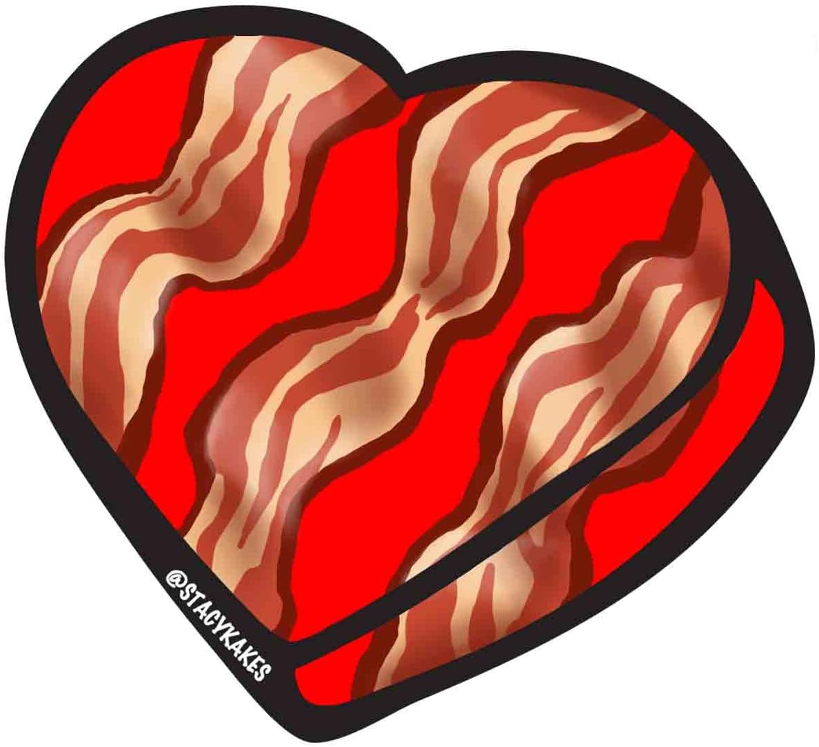 Amazon.com: Bacon Strips Decal - for Cars, Laptops, and More! - Use ...