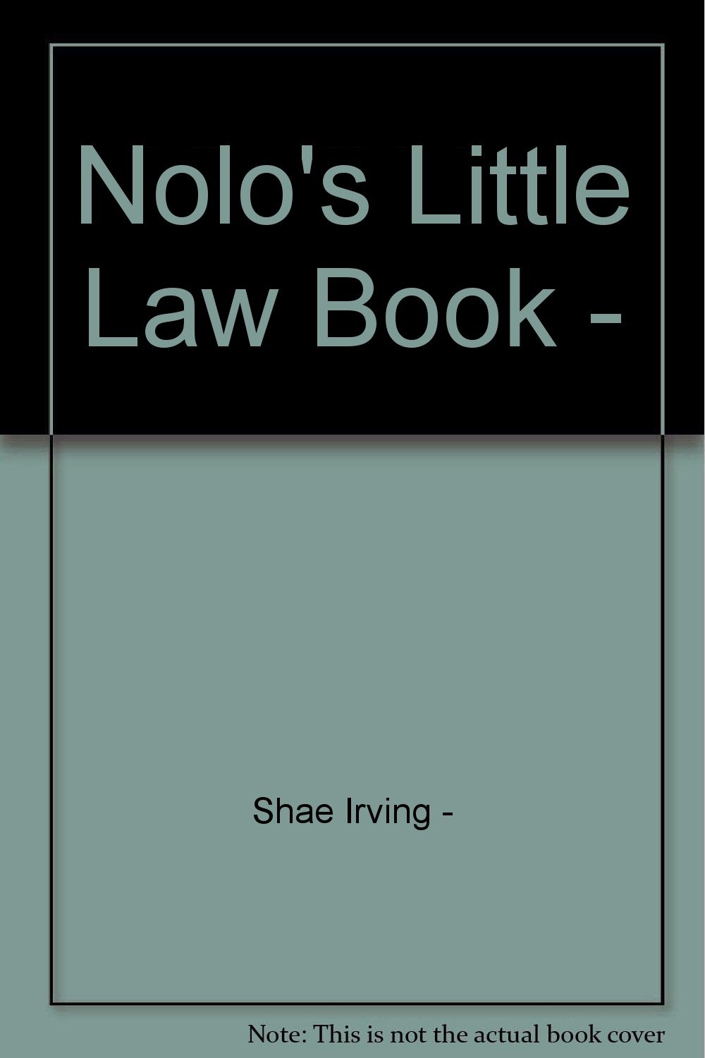 Nolo's Little Law Book -: Shae Irving, unknown author: Amazon.com: Books