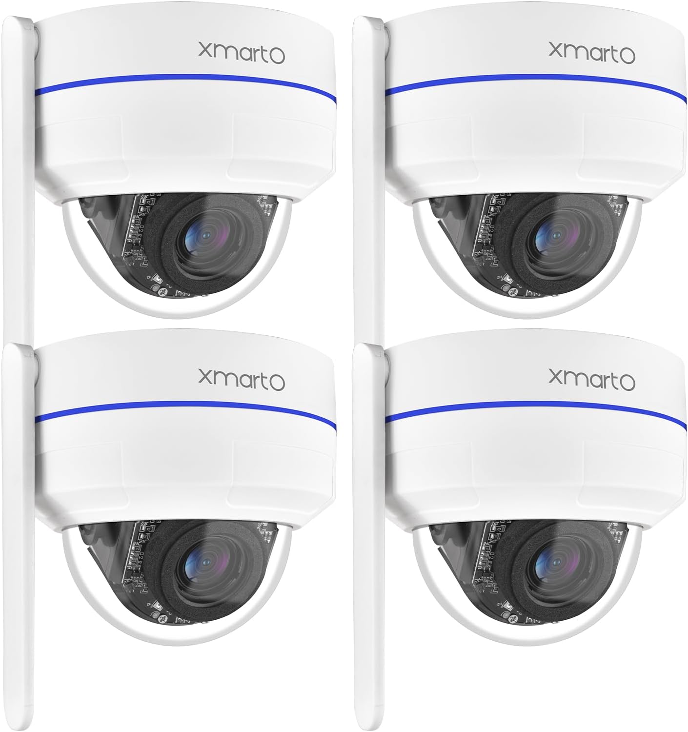 Amazon.com : xmartO [AI Tracking Dome CAM 2K HD Metal Dome PTZ Wireless ...