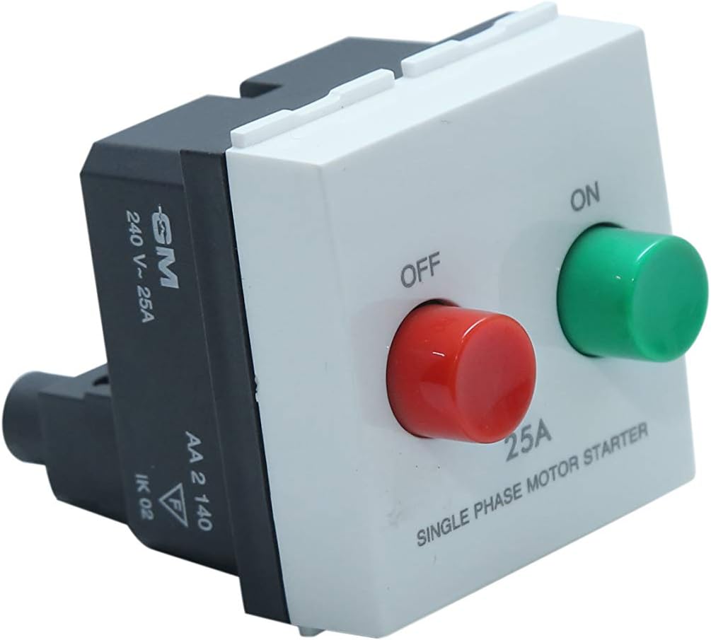 Anchor by Panasonic Roma Single Phase Motor Starter Switch 25A, White ...
