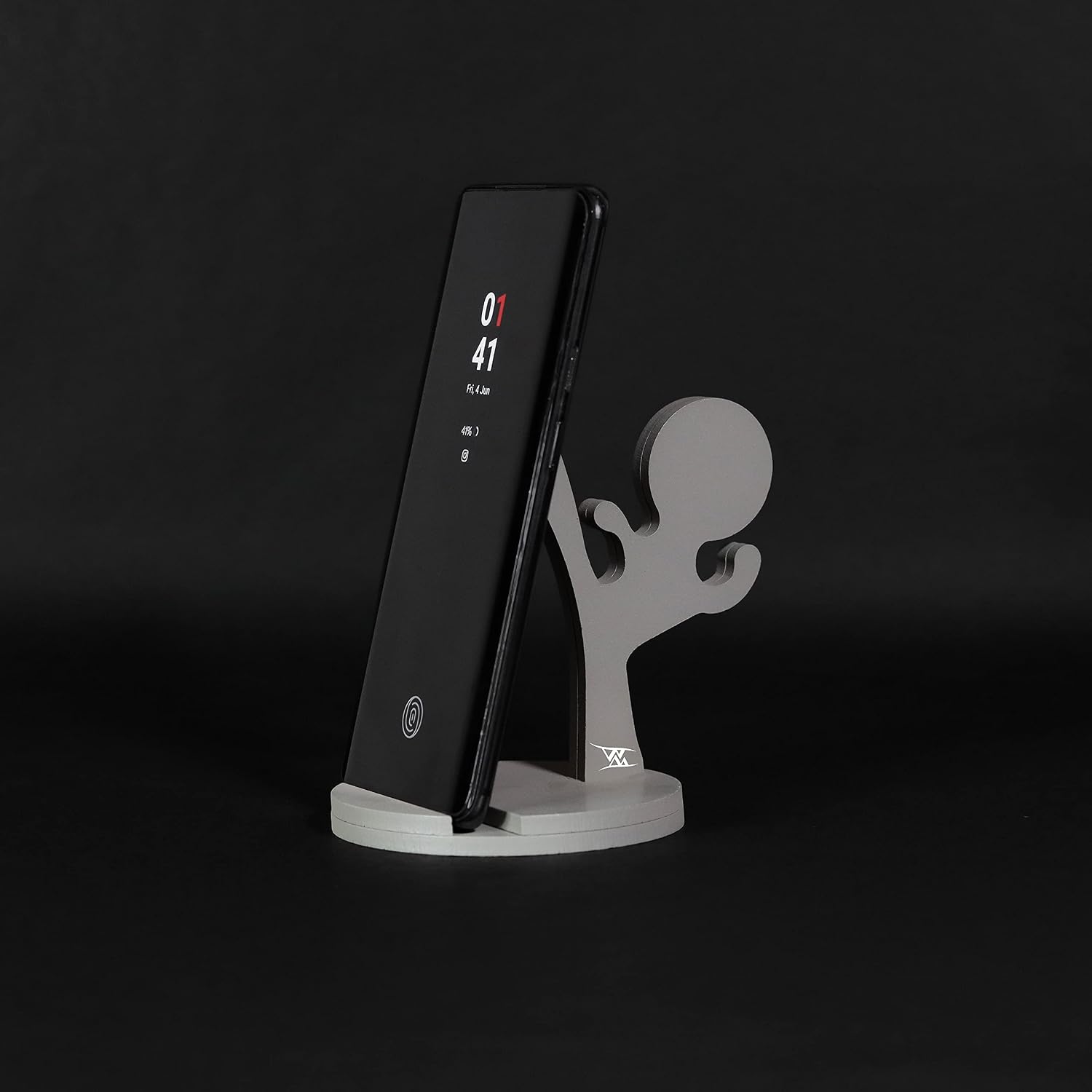 Wood Mount MDF Wood Decorative Phone Stand Showpiece for Office Desk ...