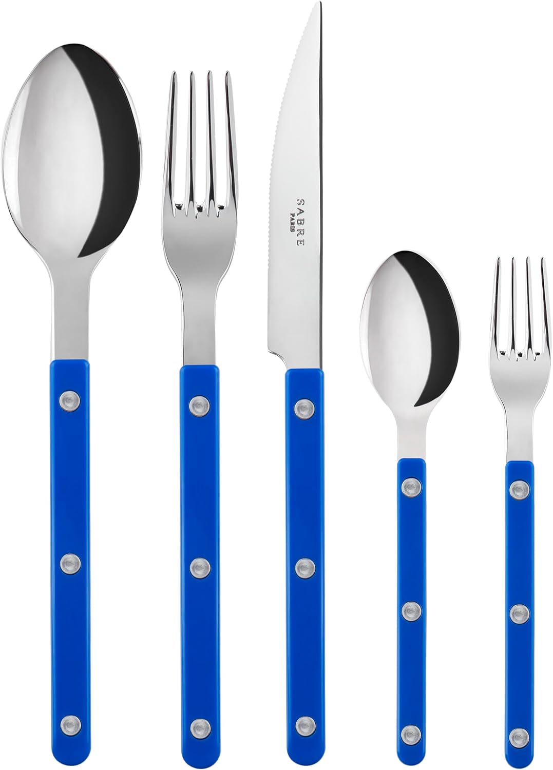 SABRE PARIS - Cutlery Set, 5 Pieces - Bistrot - Knife, Fork, Tablespoon ...