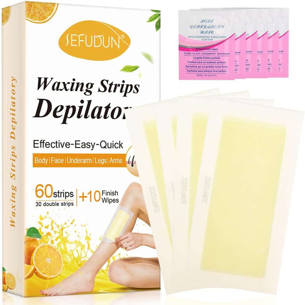 Amazon.com : Body Wax Strips Hair Removal For Women At Home,Facial Wax ...