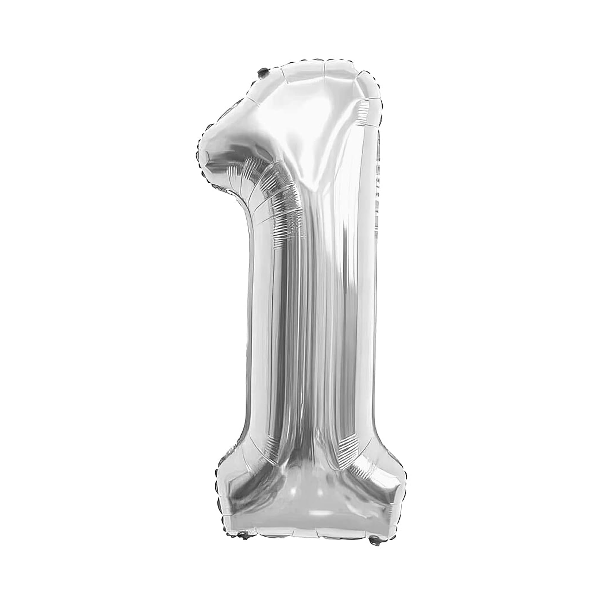 Amazon.com: 1 Balloon Numbers Silver Large Numbers Balloons Number Foil ...