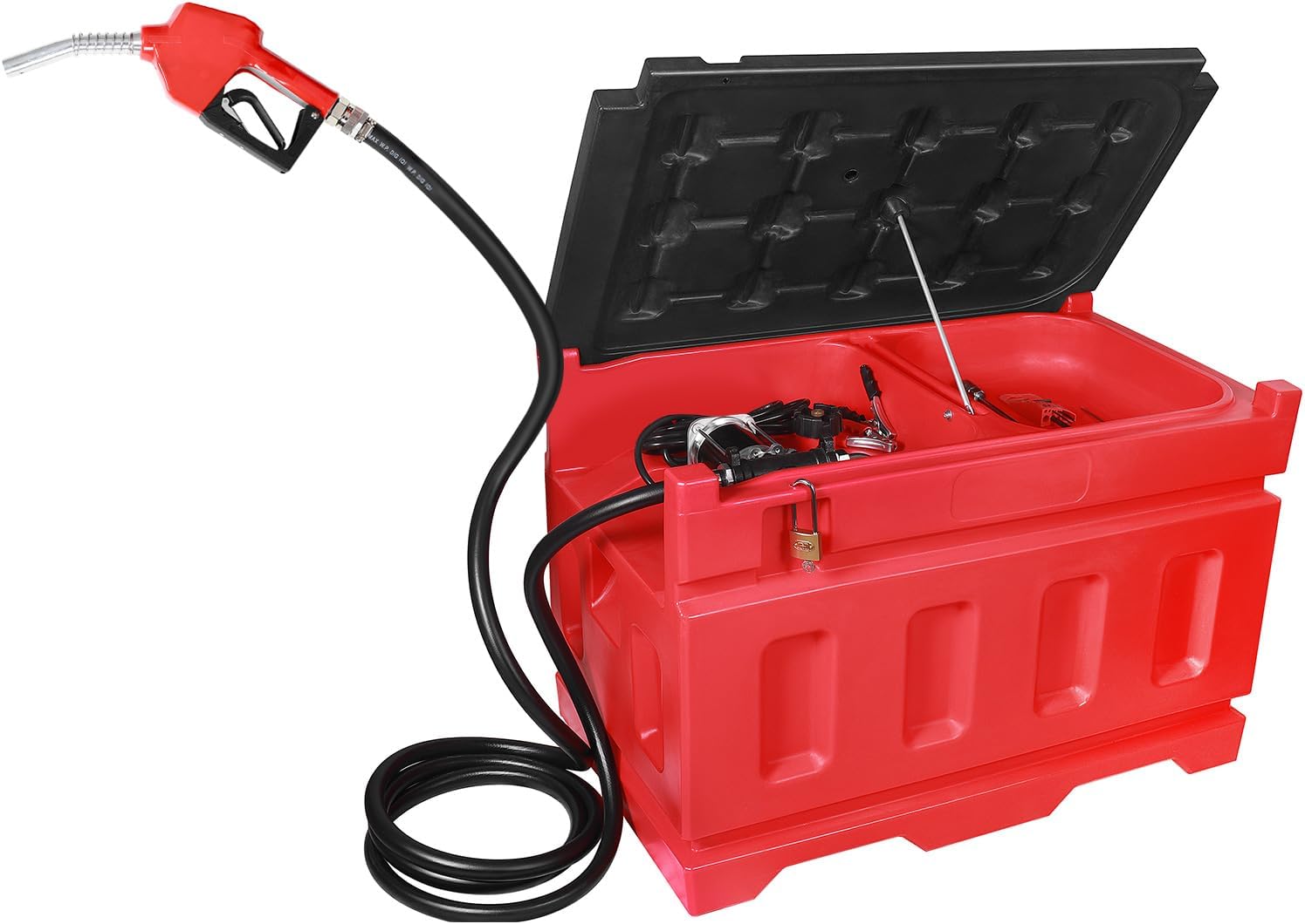 Amazon.com: VEVOR 58 Gallon Diesel Fuel Tank with 12V Electric Transfer ...