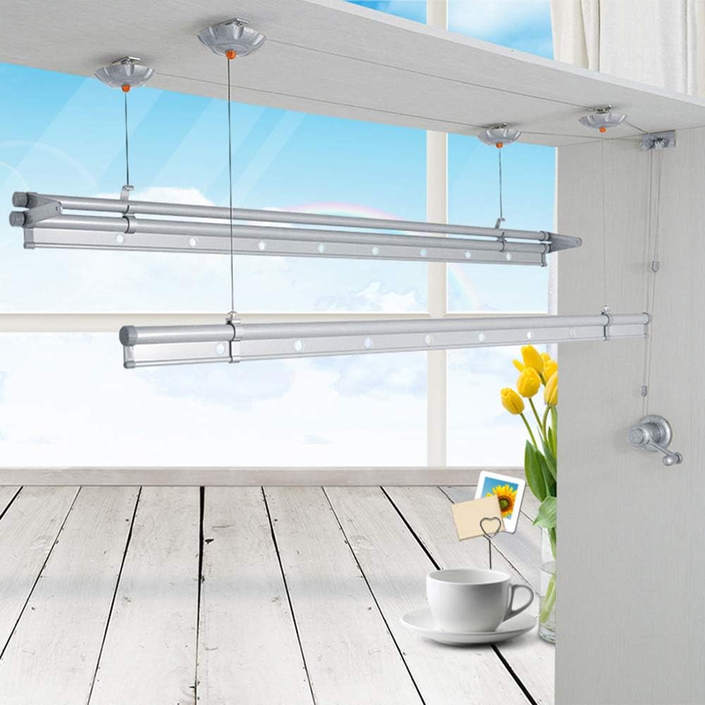 Amazon.com: Drying Rack Clothes Airer Ceiling Pulley Maid Traditional ...