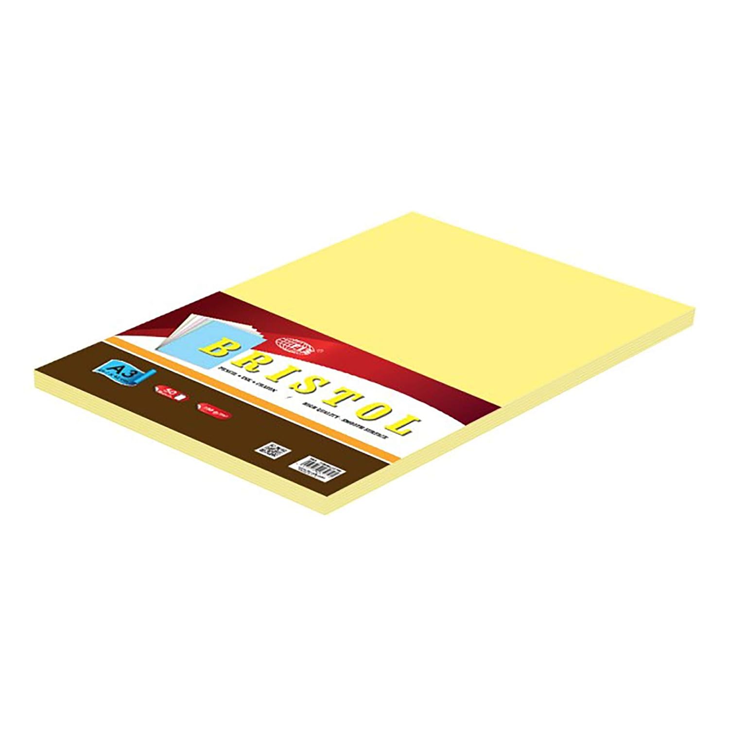 FIS 180 gsm Bristol Board Pocket of 50 pieces - FSBIYEA3180 : Amazon.in ...