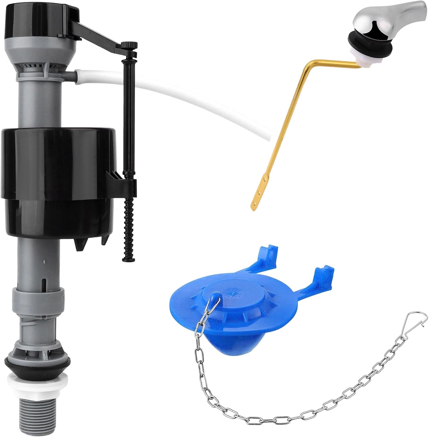Universal Toilet Flusher Replacement Kit Toilet Flush Flapper Repair ...