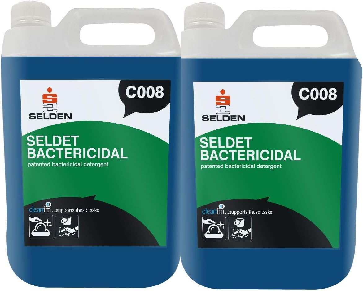 Selden C008 Seldet Bactericidal Washing Up Liquid - Pack of 2 x 5 Litre ...