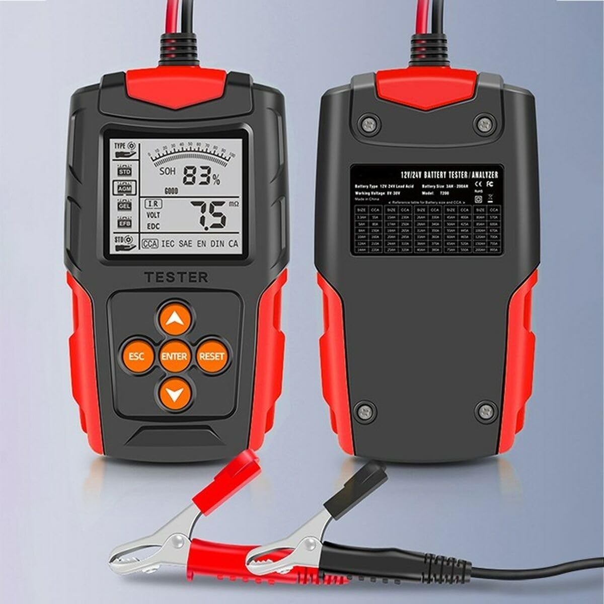 Qoltec 52484 LCD Digital Battery Tester User Manual