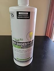 Amazon.com: Unique RV Digest-It+, Extra-Strength Black Tank Treatment for RVs - Stronger Liquid ...