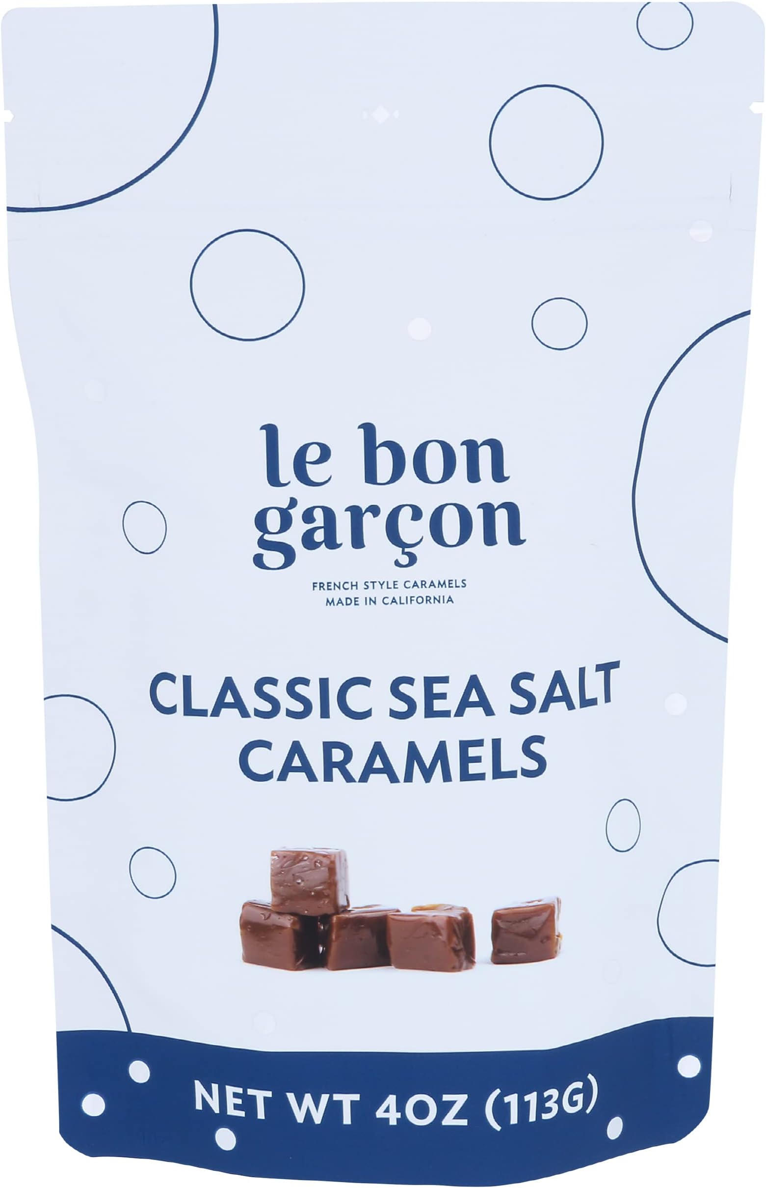 Amazon.com : Le Bon Garcon Classic Sea Salt Caramels, 4 OZ : Grocery ...