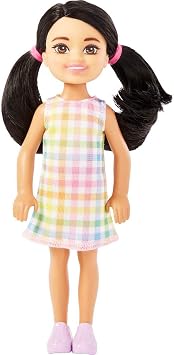 Amazon.com: Barbie Chelsea Doll, Small Doll with Black Hair in Pigtails ...