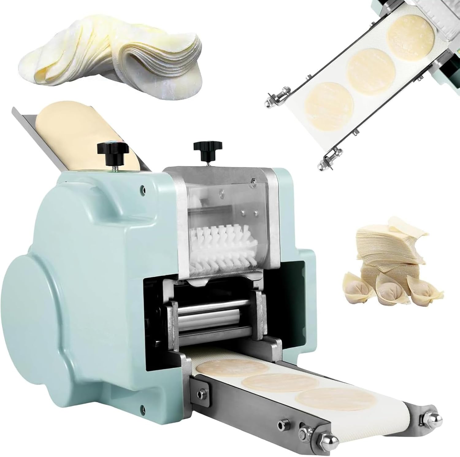 Electric Dumpling Wrapper Maker Machine, Round Mold, High-Speed 50-60 ...