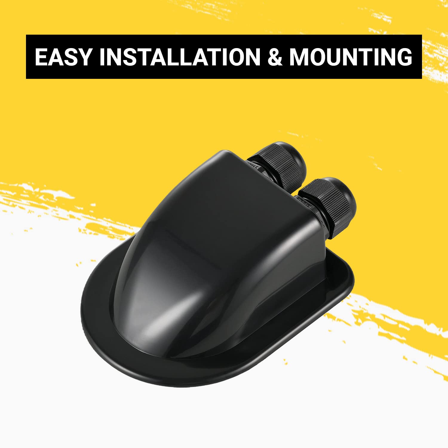 Snapklik.com : Spartan Power Black ABS Double Solar Cable Entry Housing ...