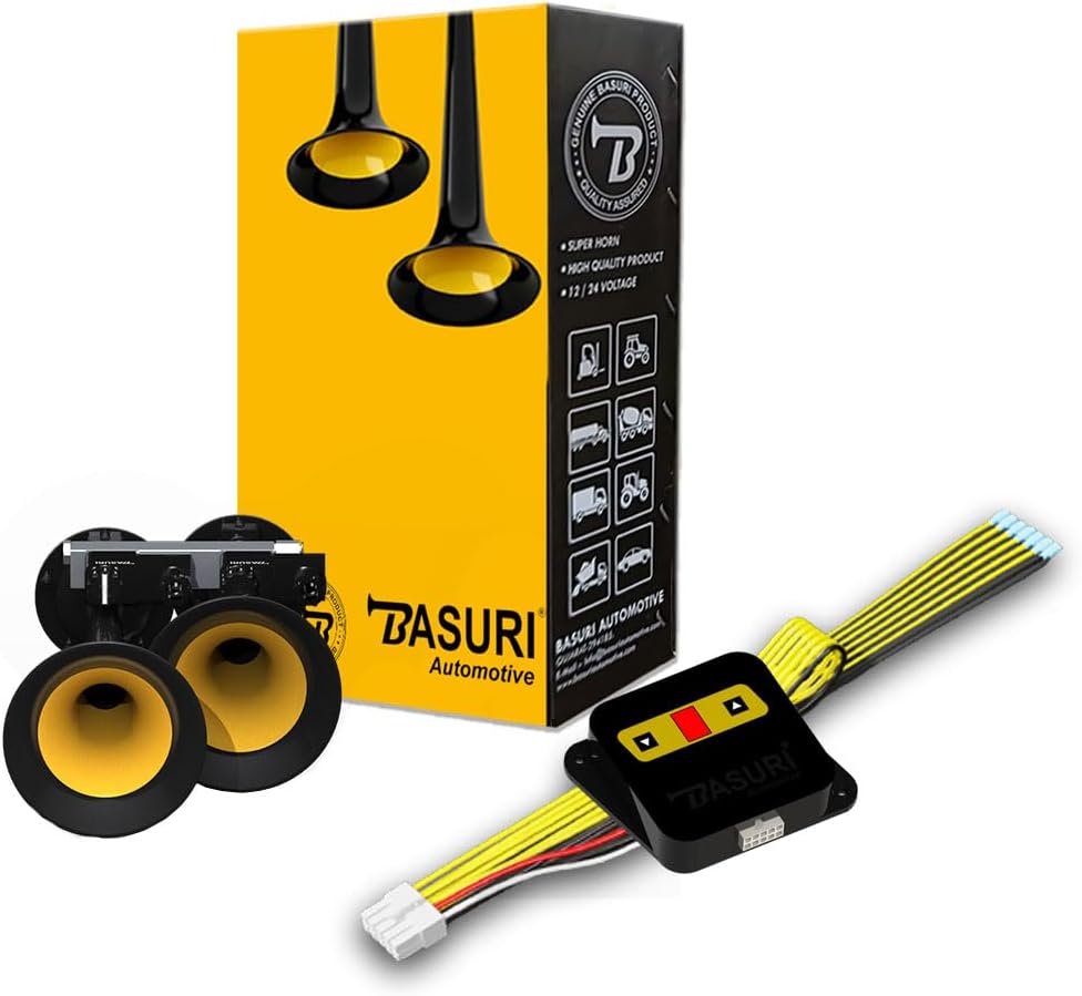 BASURI® Musical Air Horn | 12 & 24 Volt | 130 DB | Version (PART#TW002 ...