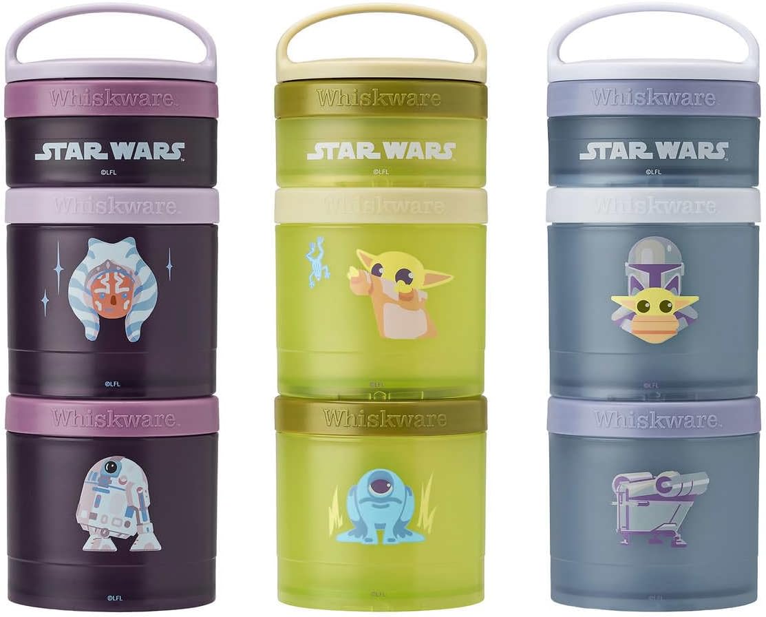 Amazon.com: Whiskware Bluey Stackable Snack Containers for Kids and ...