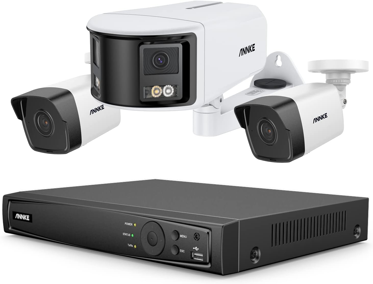 Amazon.com : ANNKE 8CH 4K NVR PoE Security Camera System Outdoor, 1x ...