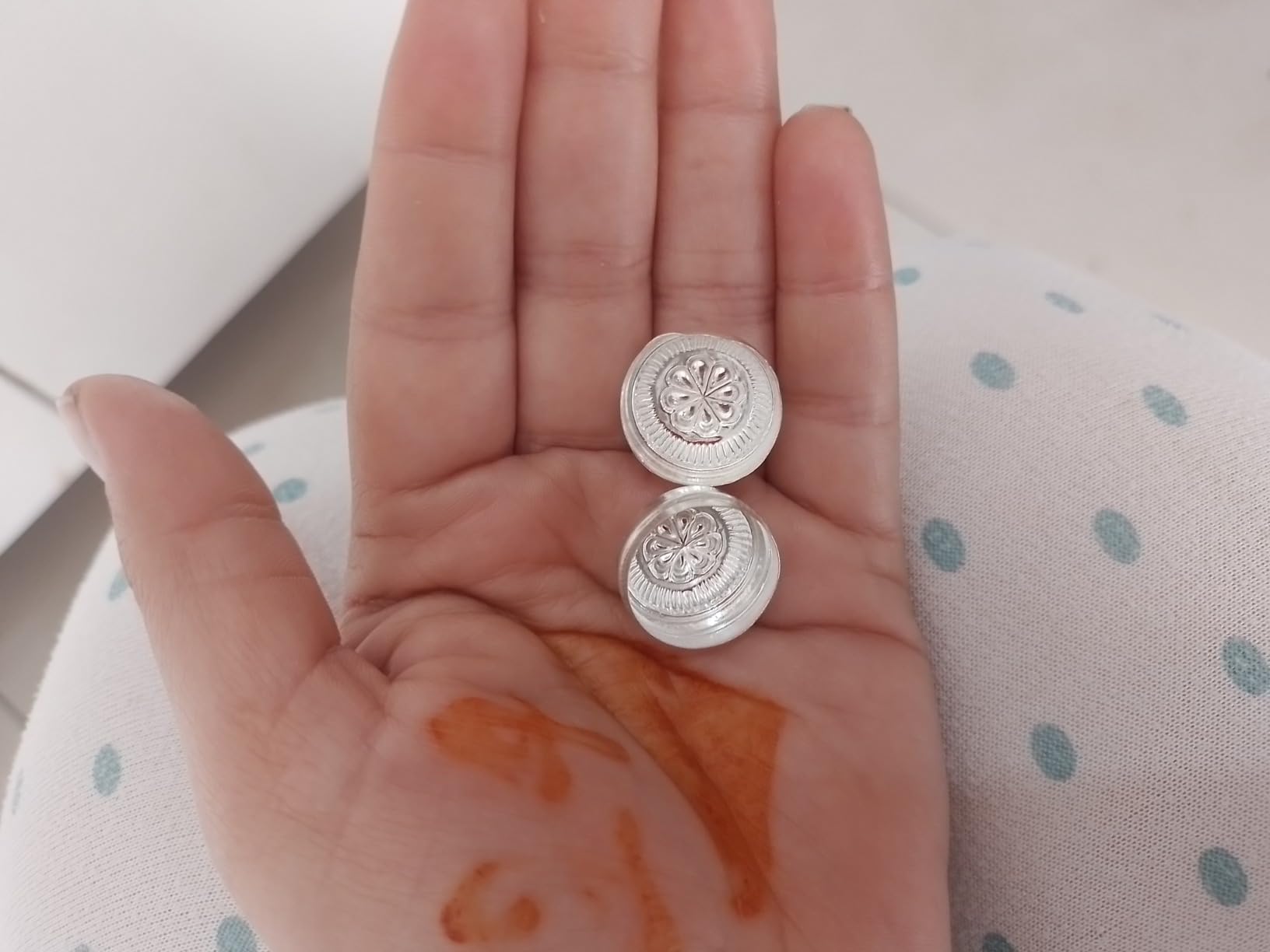 Buy jc silver Pure Silver Box/dabbi for Multipurpose use, sindoor Box ...