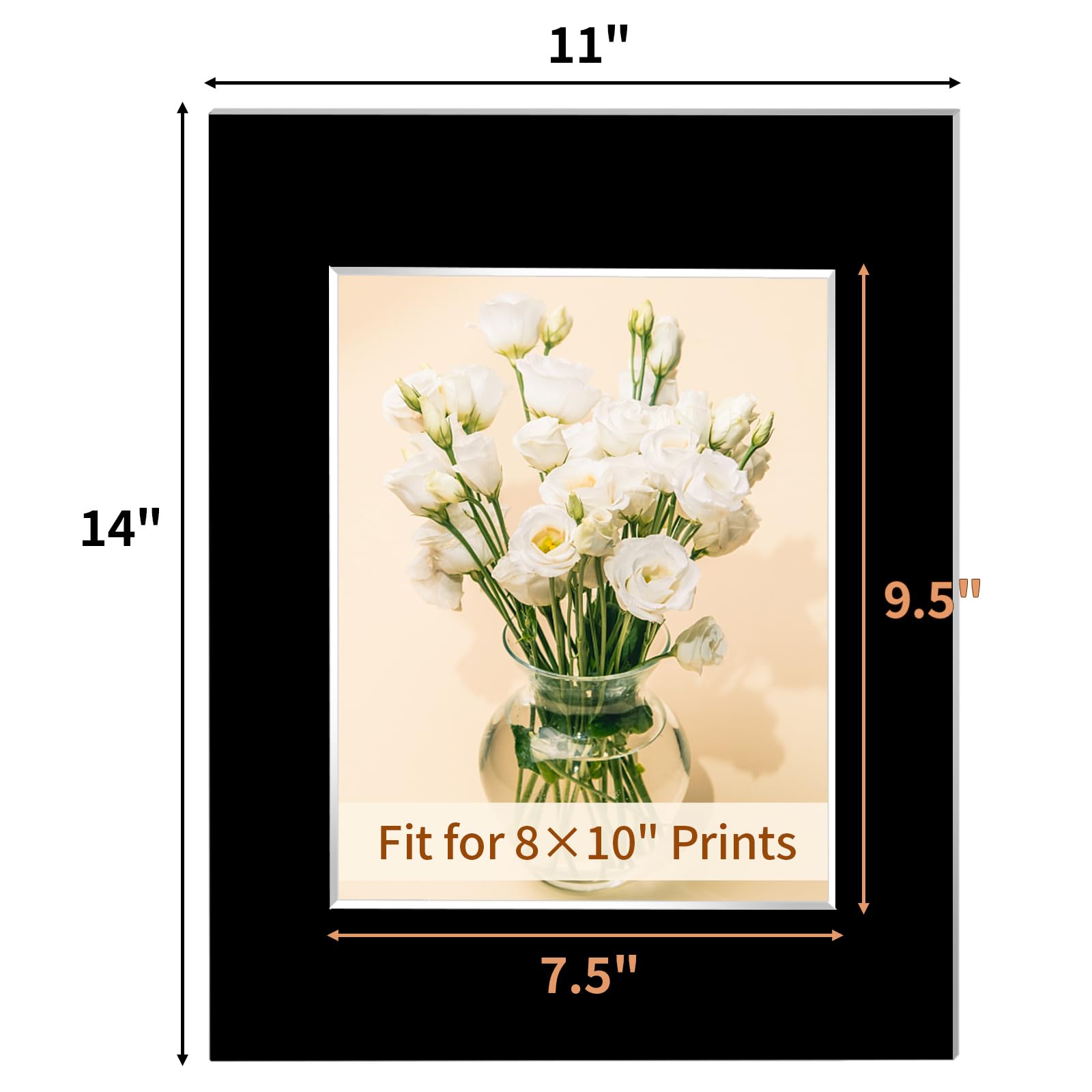 Snapklik.com : Yeestone 10 Pack Picture Frame Mats, 11x14 Matted To ...