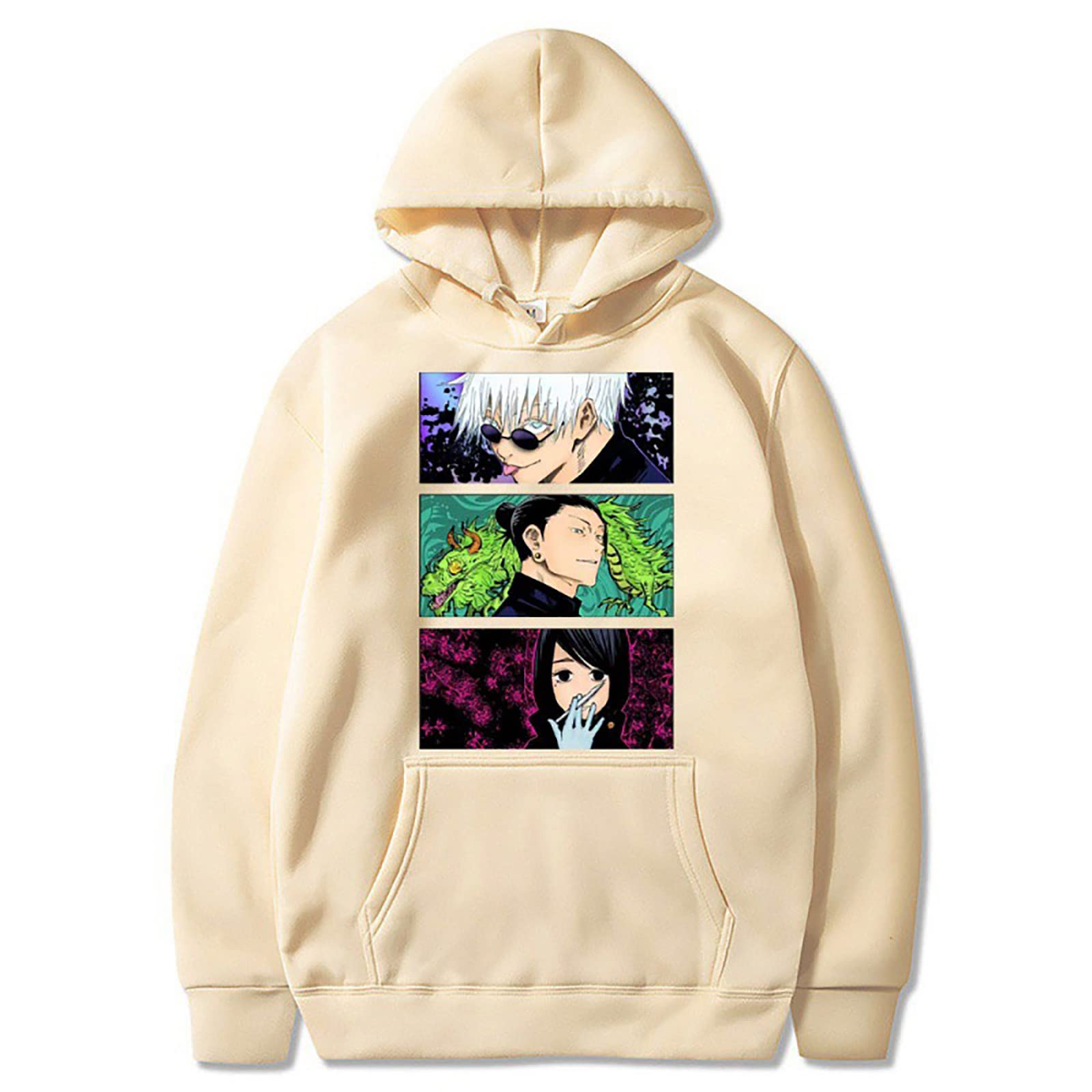 Buy Anime Jujutsu Kaisen Hoodie Gojo Satoru Geto Suguru Pullover ...