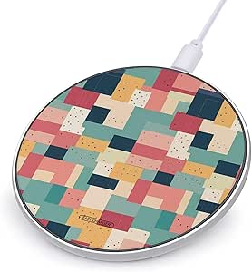 Amazon.com: Colorful Blocks Funny Charger Pad 10W Max Fast Charging Mat ...