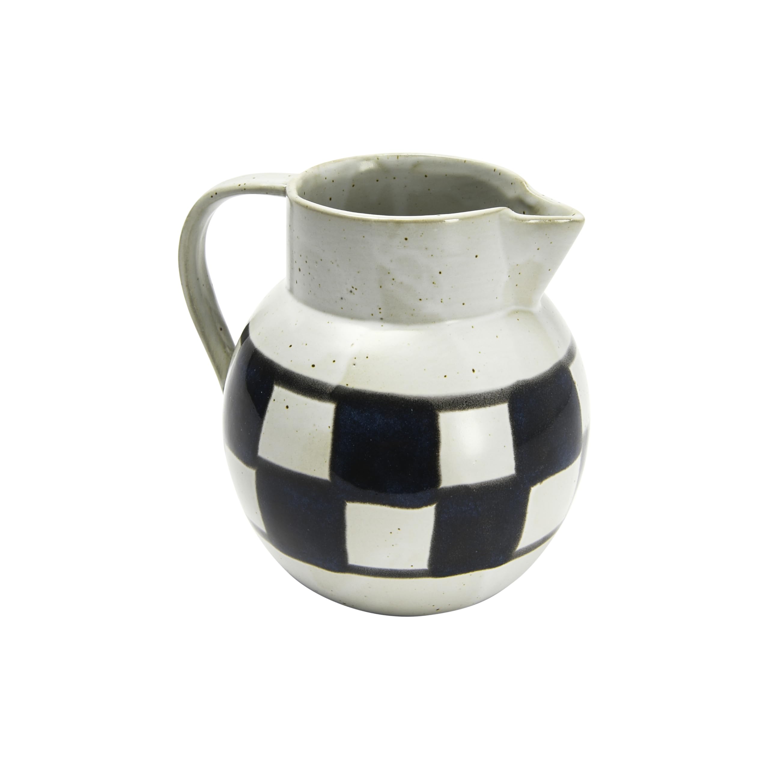 Amazon.com: Creative Co-Op Farmhouse Stoneware Pitcher with Painted ...