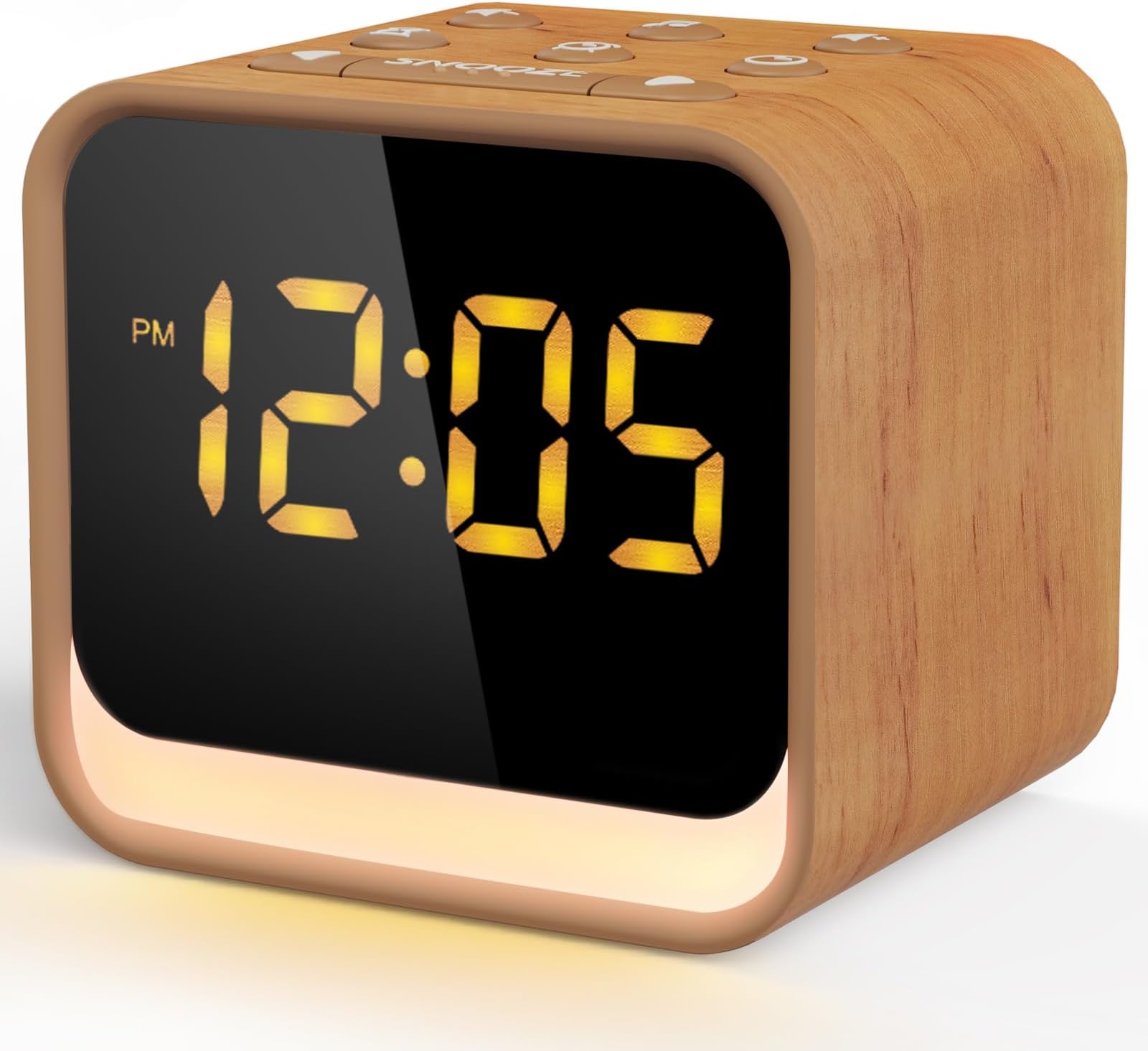 Amazon.com: REACHER Wood Grain Sunrise Alarm Clock and Sound Machine ...