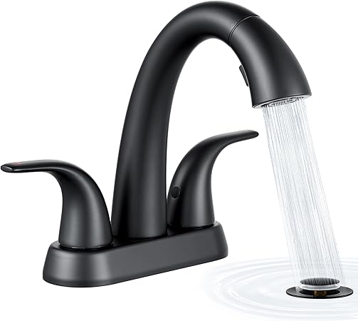 Ultimate Unicorn Matte Black Bathroom Sink Faucet - 4 Inch Centerset ...