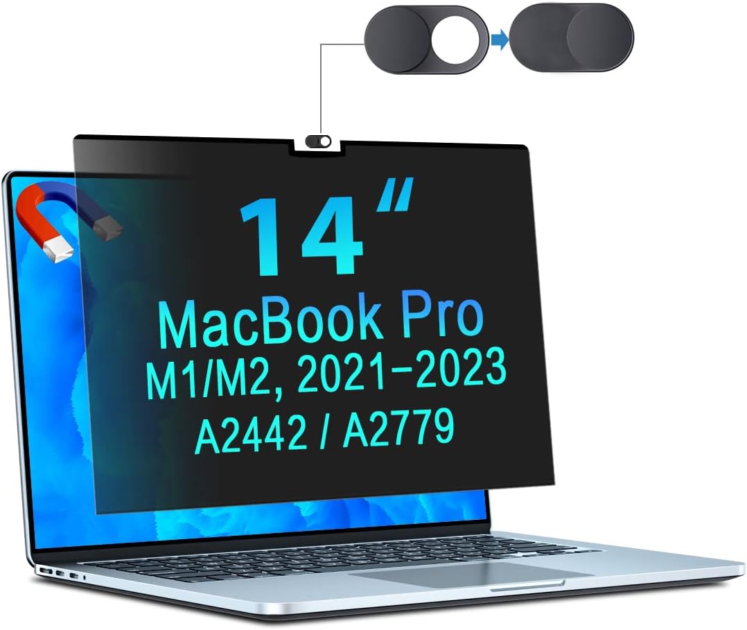 Amazon.com: Kensington 14" MacBook Pro Elite Magnetic Privacy Screen ...