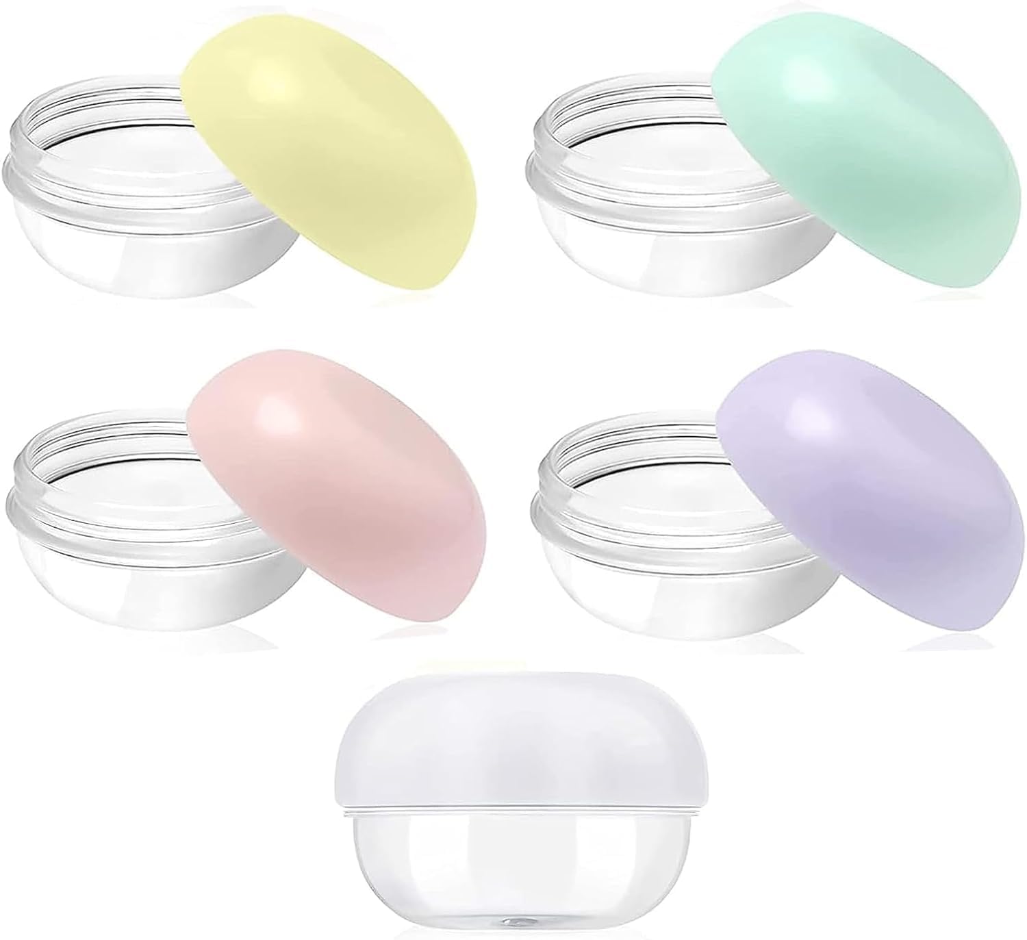 Amazon.com: RONRONS Leak Proof Mini Travel Jars, Travel Containers for ...